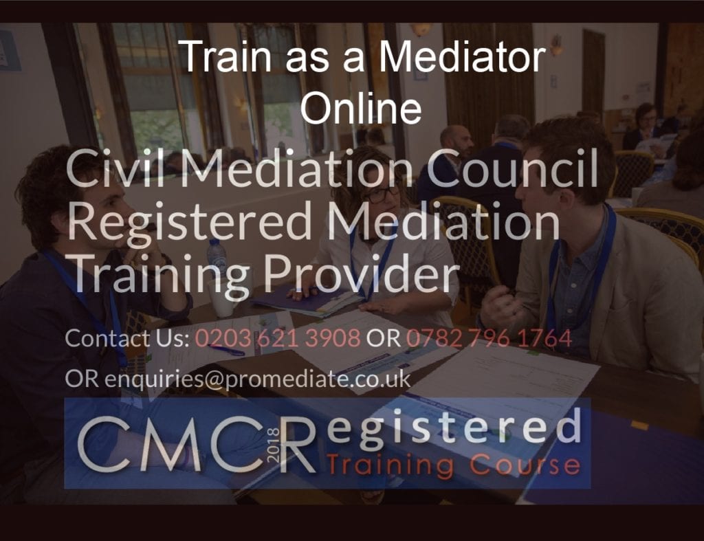 Mediator Training - Train to become a CMC Registered Civil Mediator
