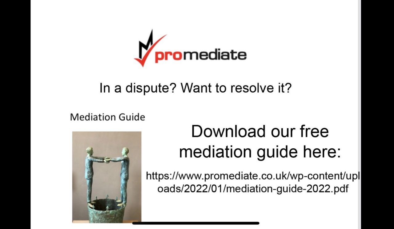 Compulsory Mediation recommended for small claims - Pro Mediate Website